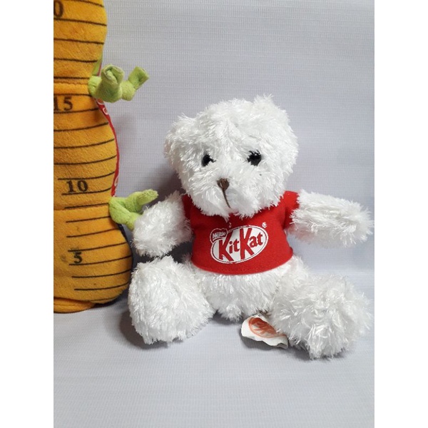 Jual BONEKA TEDDY BEAR PUTIH ORIGINAL BRAND KIT KAT | Shopee Indonesia