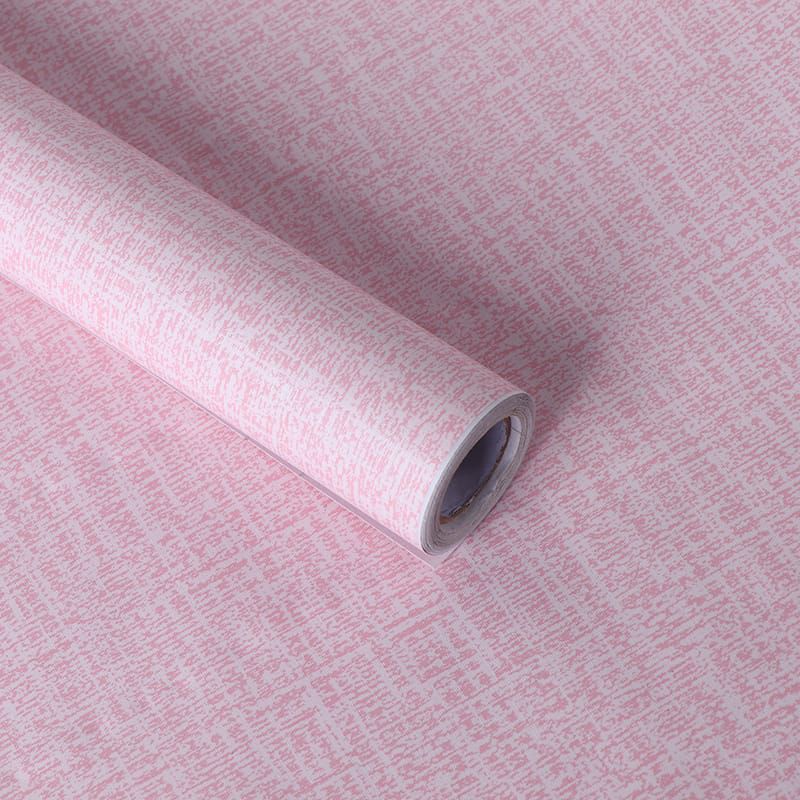 Jual Wallpaper Sticker Dinding Pink Polos Berserat Kain Mewah Elegan ...