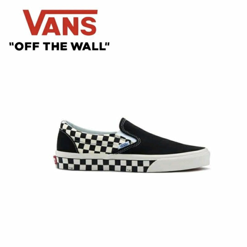 Jual Vans Slip On Side Wall Checkerboard Original | Shopee Indonesia