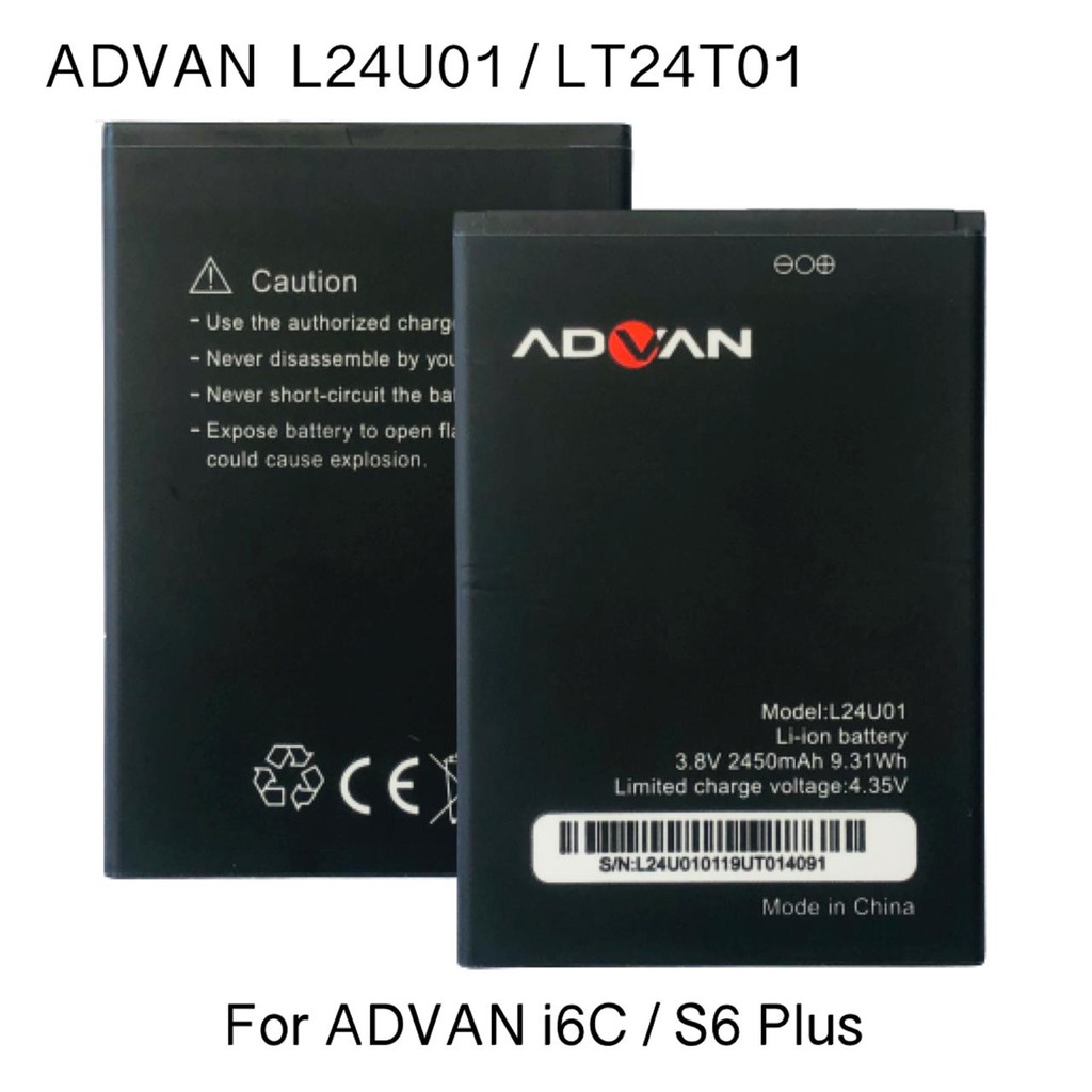 Jual Baterai Batre Advan i6C S6 Plus Bat L24U01 LT24T01Battery Advan ...