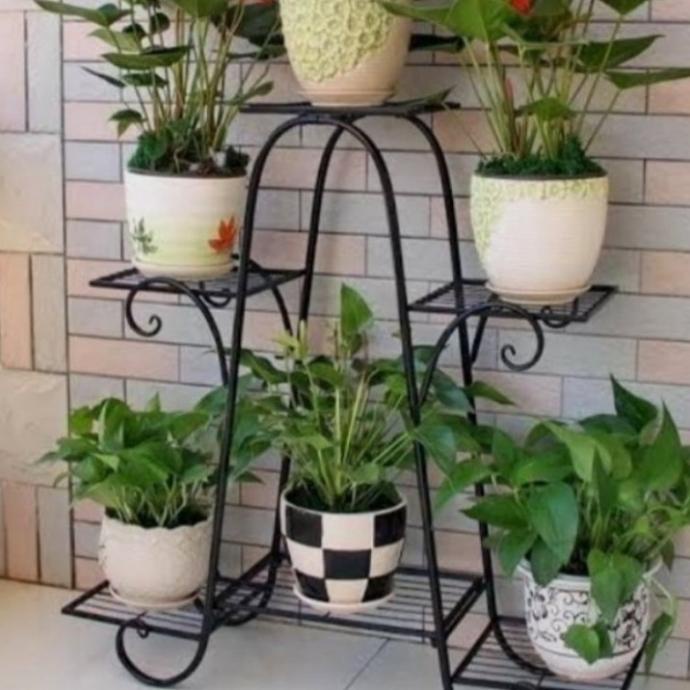 Jual Ready stock] rak pot besi panda - untuk tanaman hias persisi 6 ...