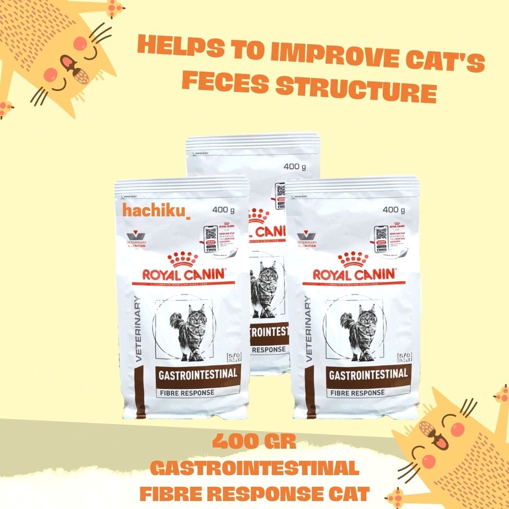 Jual ROYAL CANIN GASTROINTESTINAL FIBRE RESPONSE CAT 400 GR / RC GI ...