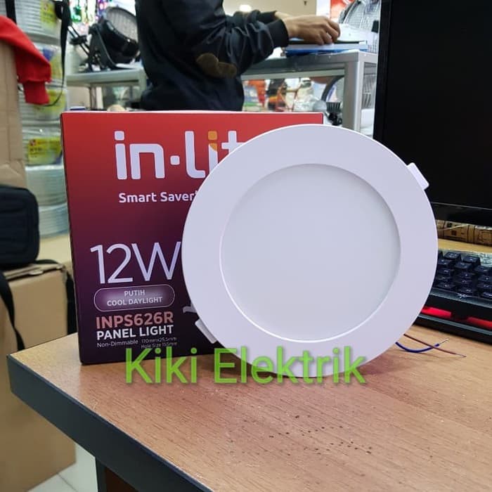 Jual LED Panel Downlight 12 watt IN LITE ( Bulat ) / Downlight LED ...