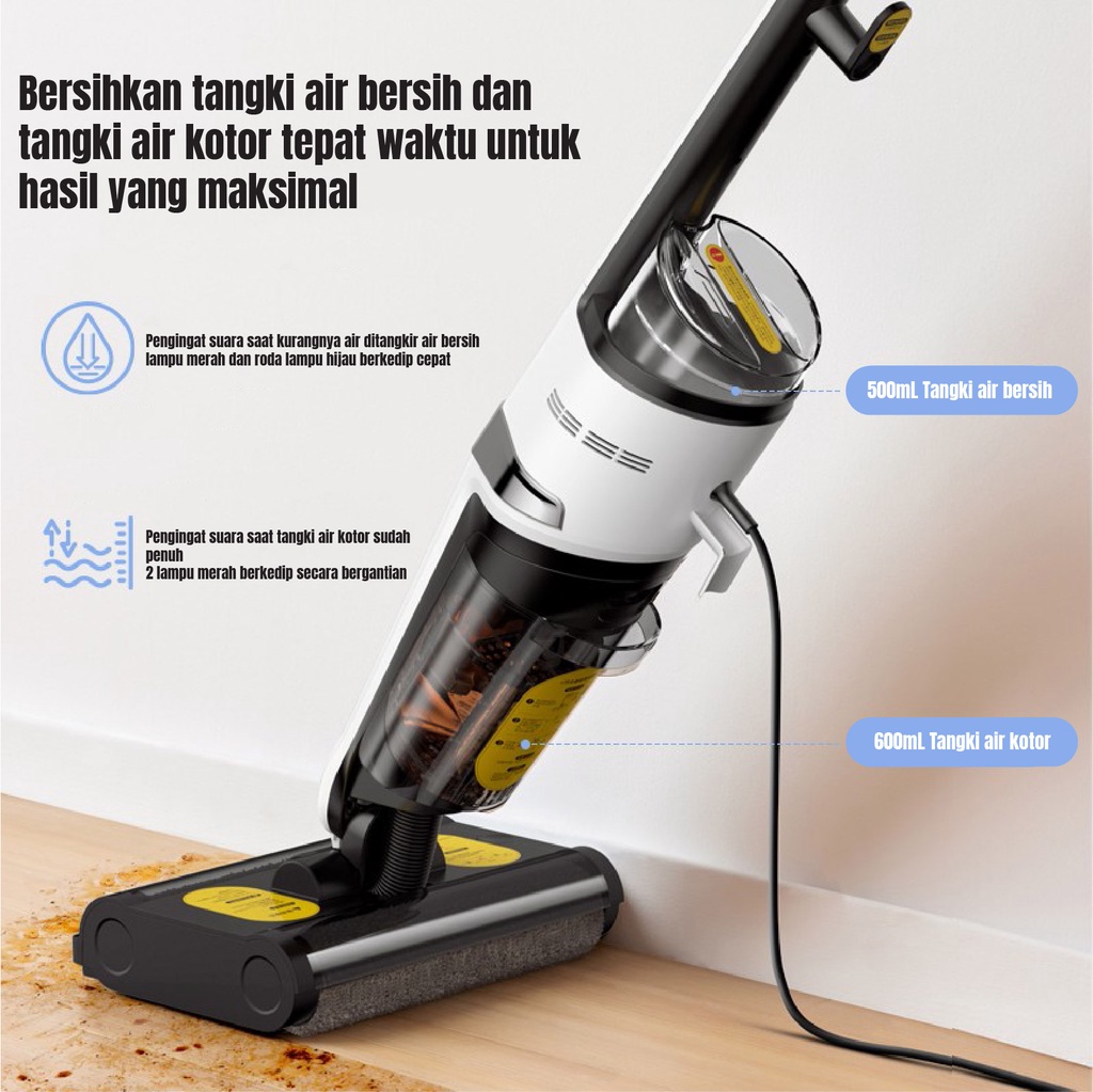 Jual Deerma VX20 Wet Dry Smart Vacuum Cleaner dual Shaft Penyedot Debu Basah | Shopee Indonesia