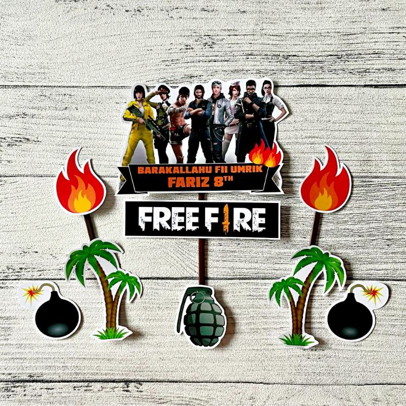 Jual cake topper free fire | Shopee Indonesia