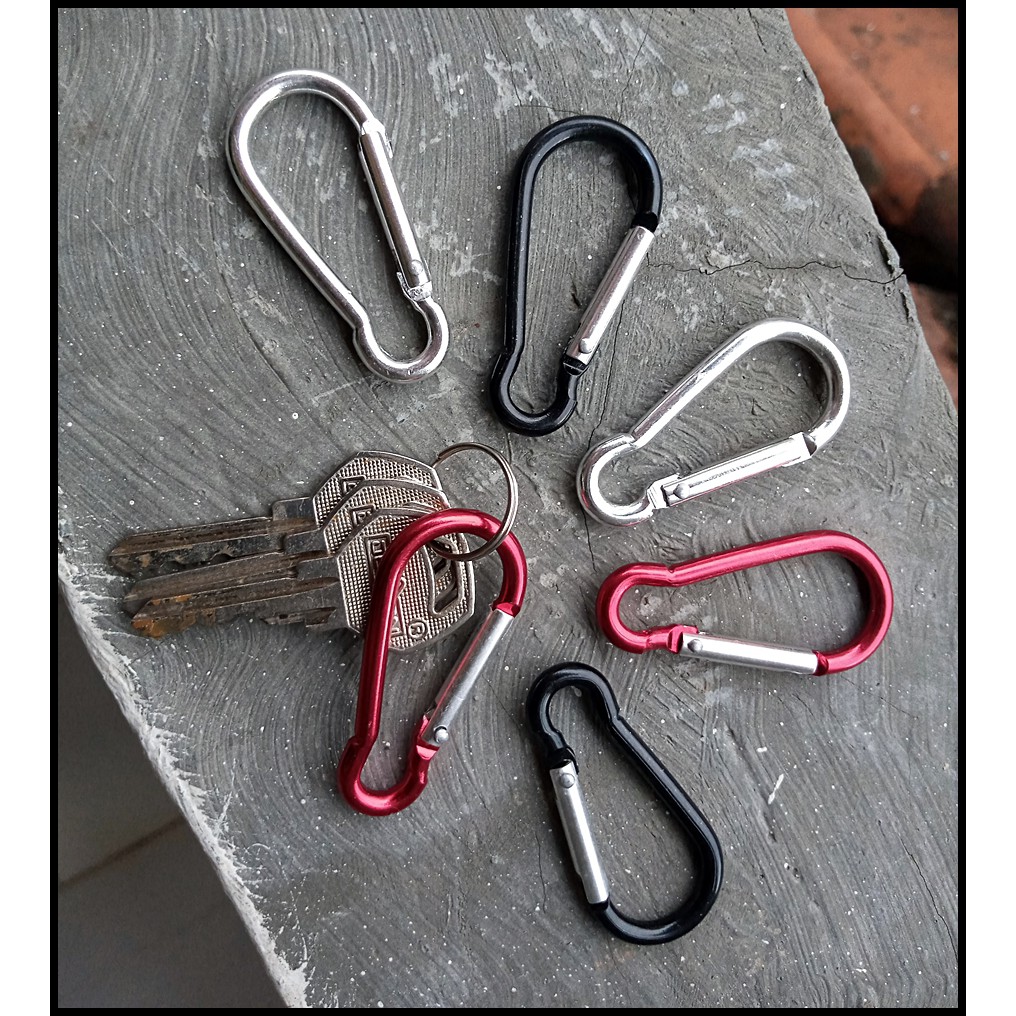 Jual Gantungan Model Carabiner Ukuran Kecil 5cm | Shopee Indonesia