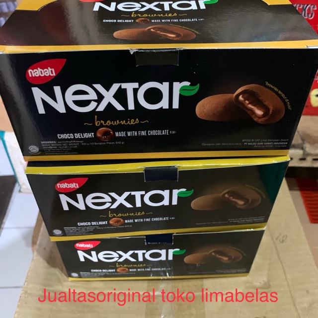 Jual Nabati Nextar brownies coklat 1 BOX ISI 10 | Shopee Indonesia