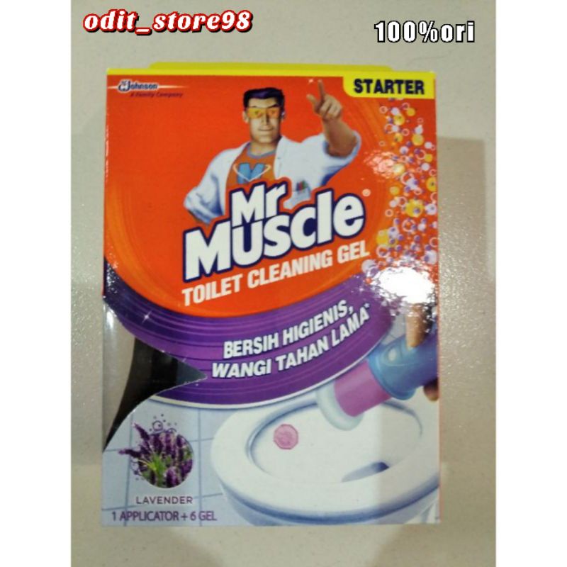 Jual Mr MUSCLE Toilet Cleaning Gel Lavender Starter 36ml | Shopee Indonesia