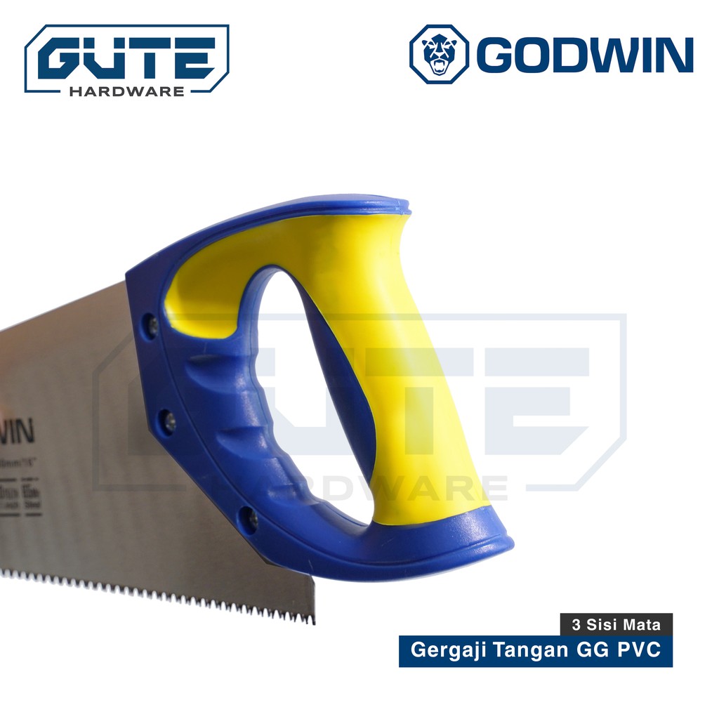 Jual Gergaji Tangan 3 Mata / Handsaw / Gergaji Kayu "GODWIN" Untuk Kayu ...