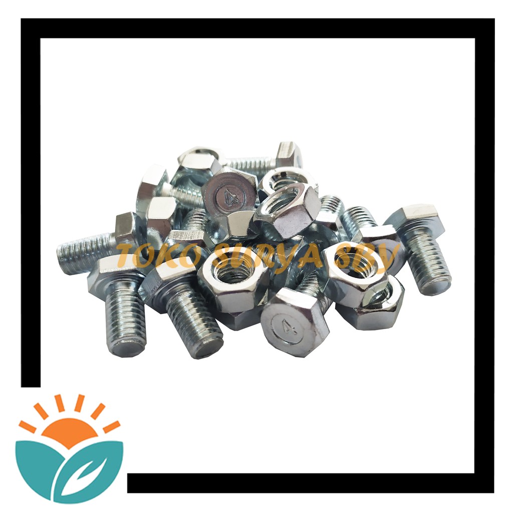 Jual Mur Baut Besi siku 15mm | Shopee Indonesia