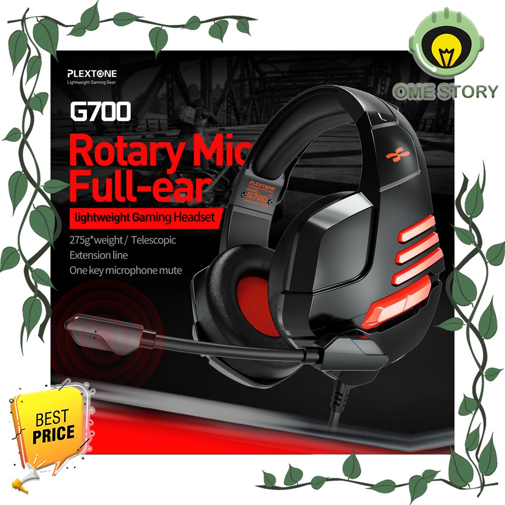 Jual Plextone G700 Gaming Headset Jack 3.5mm Over-Ear Headphones With ...