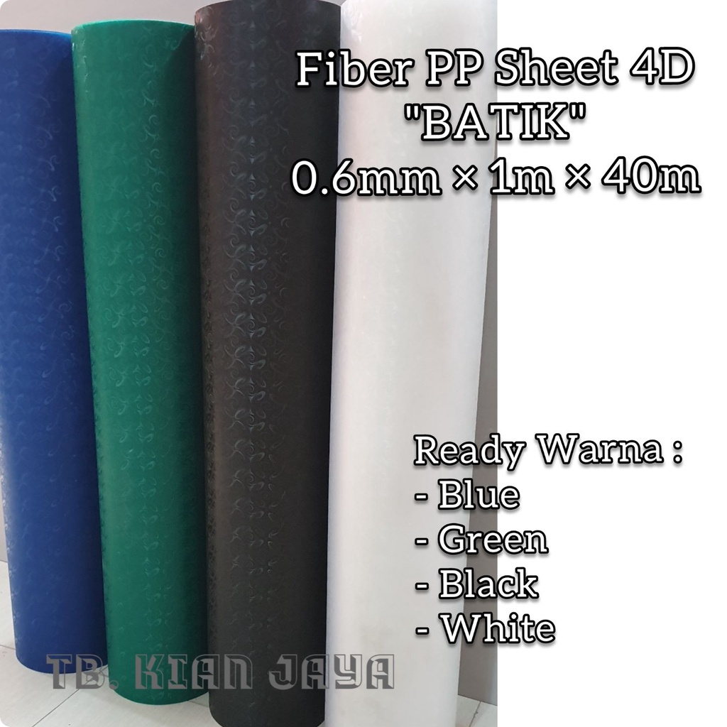 Jual Fiber Plastik Penutup Pagar Motif BATIK / Harga per 1meter ...