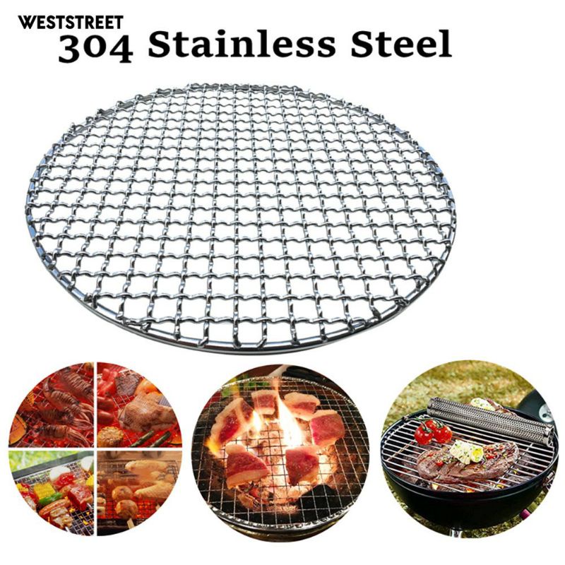 Jual Jaring Panggang Bulat Stainless Steel (FREE GIFT) | Shopee Indonesia