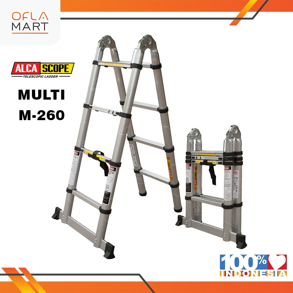 Jual Tangga Telescopic Ladder-Alca Scope Multi 260(2,6M) | Shopee Indonesia