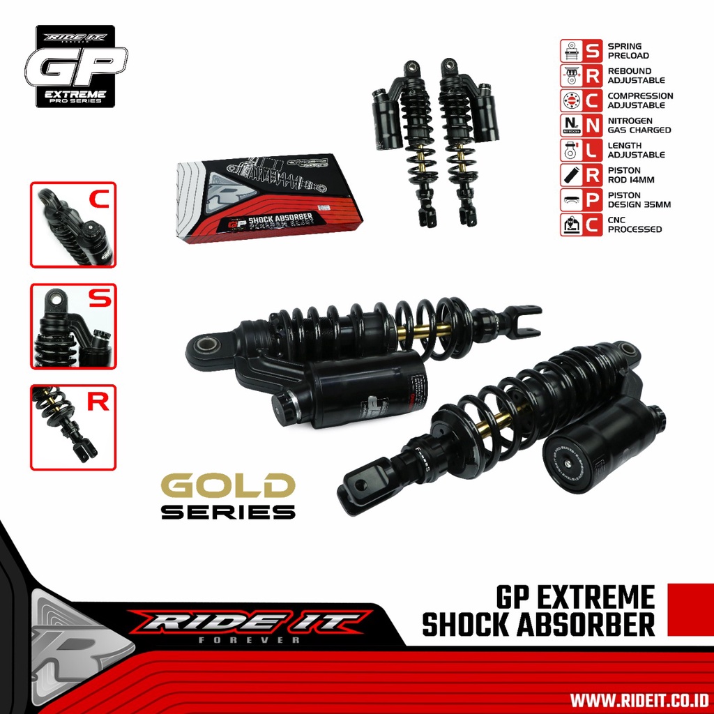 Jual SHOCK GP PREMIUM EXTREME RIDE IT GP PREMIUM NMAX AEROX PCX XMAX ...