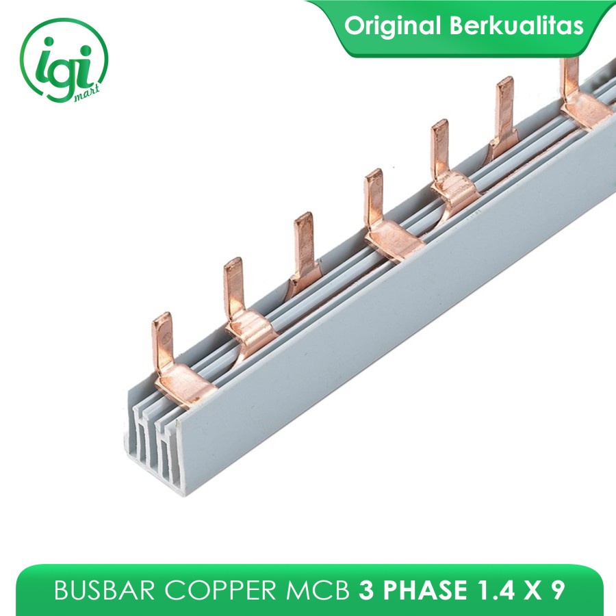 Jual BUSBAR COPPER MCB 3P 1.4 x 9 / REL SISIR MCB TEMBAGA 3 PHASE ...