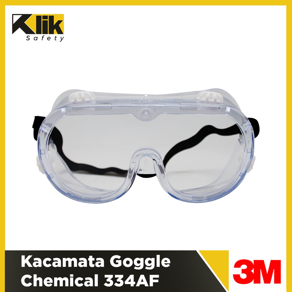 Jual 3M Kacamata Goggle Safety Chemical 3M 334AF Original | Shopee ...
