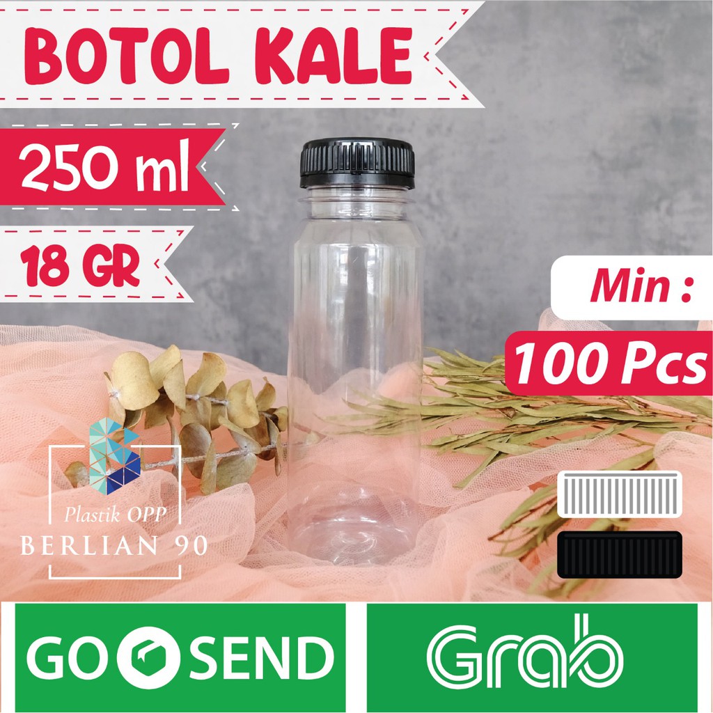 Jual BOTOL KALE 250 ML 18GR , KALE 250 ML 24GR / BOTOL PLASTIK / BOTOL ...