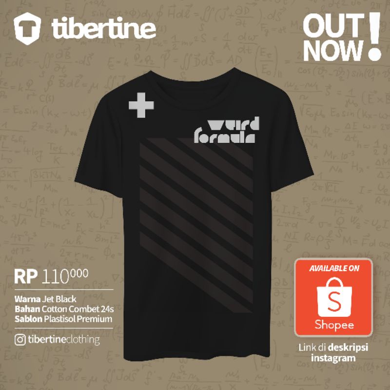 Jual Kaos Tibertine - Weird Formula | Shopee Indonesia