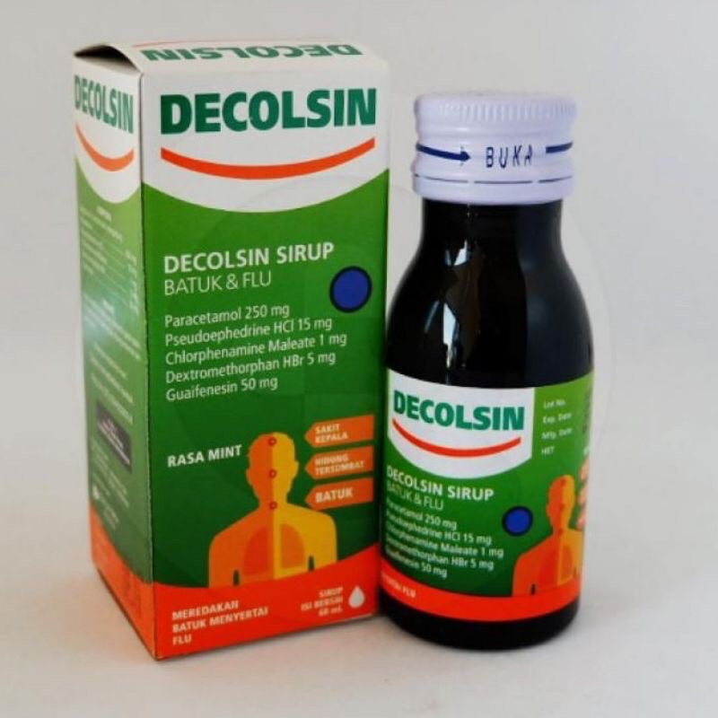 Jual Decolsin Sirup Batuk & Flu 60 mL | Shopee Indonesia