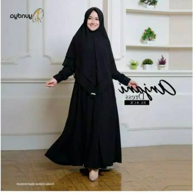 Jual Gamis Syari Terbaru Umroh Wanita Remaja Kekinian Set Hijab Lebaran ...