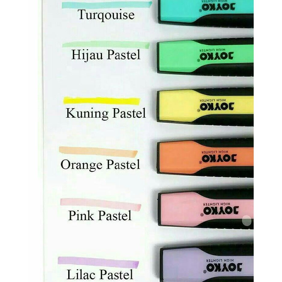 Jual Highlighter Joyko Pastel Vintage Basic Color - Penanda Joyko ...