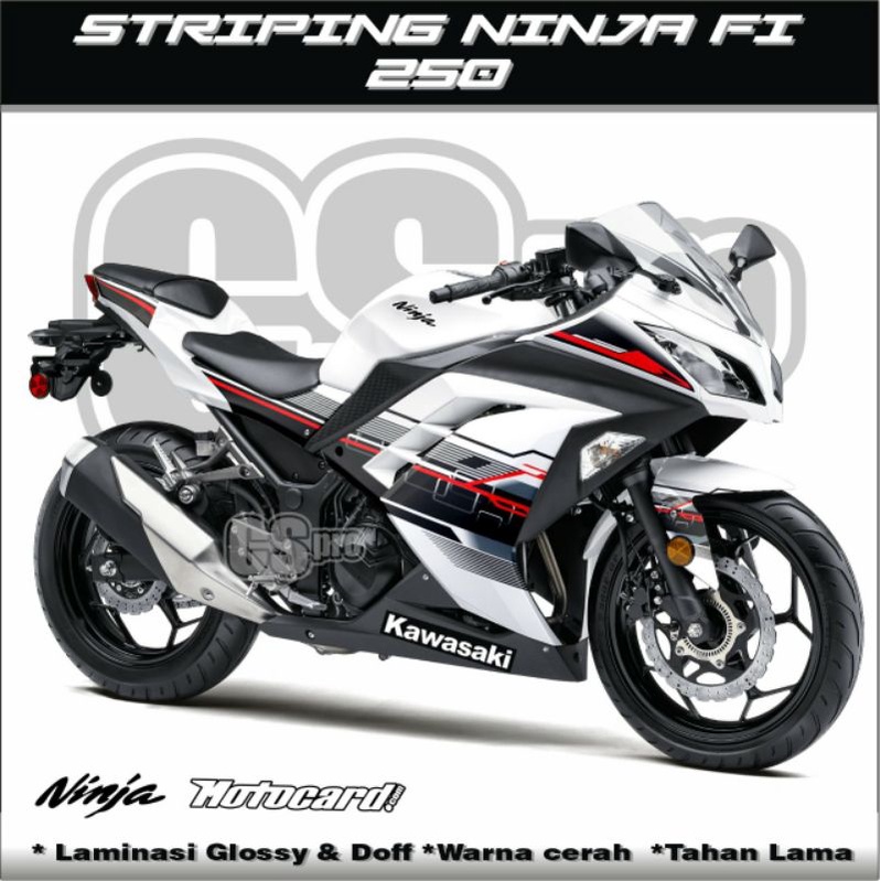 Jual STICKER STRIPING NINJA 250 FI SE GRAFIS / STIKER KAWASAKI NINJA FI ...