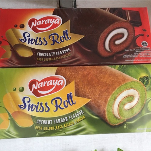 Jual NARAYA SWISS ROLL KUE BOLU GULUNG COKLAT STRAWBERRY PANDAN MAKANAN ...