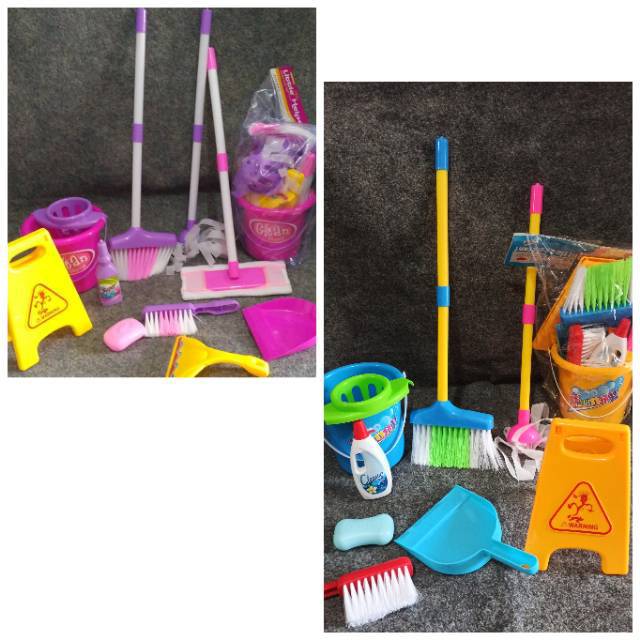 Jual Mainan anak alat kebersihan little helper cleaning set komplit ...