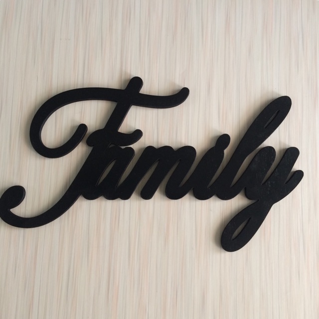 Jual Hiasan Dinding Tulisan Timbul Family (Font Mars) | Shopee Indonesia