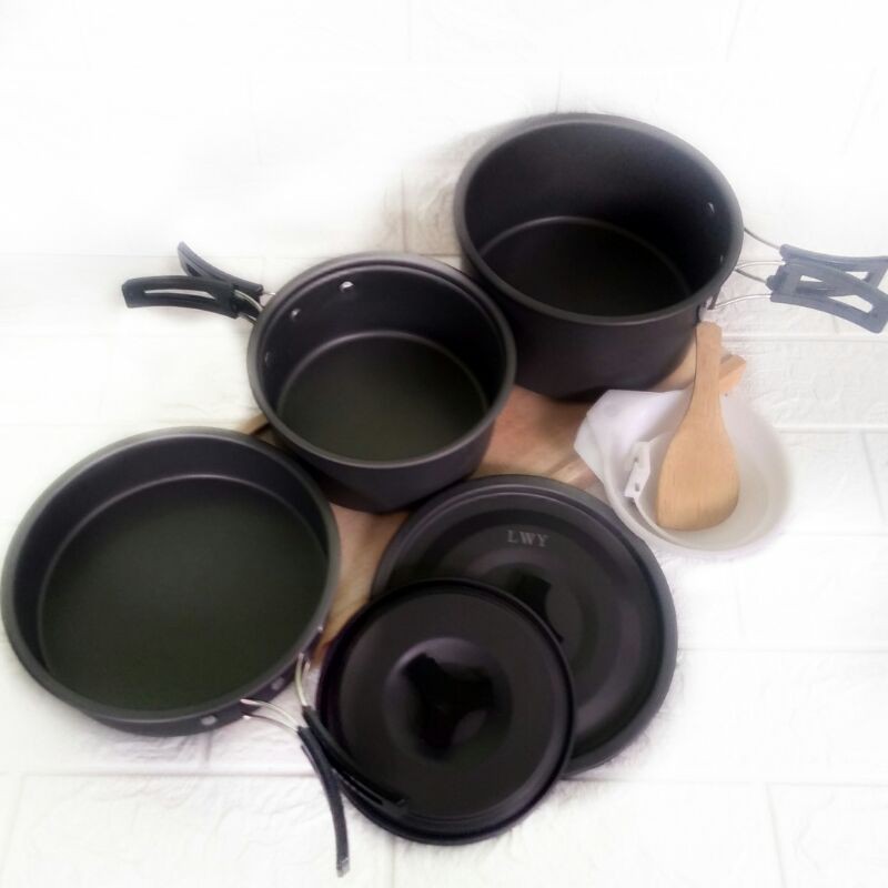 Jual Cooking set nesting alat masak DS 300 alat masak camping | Shopee ...