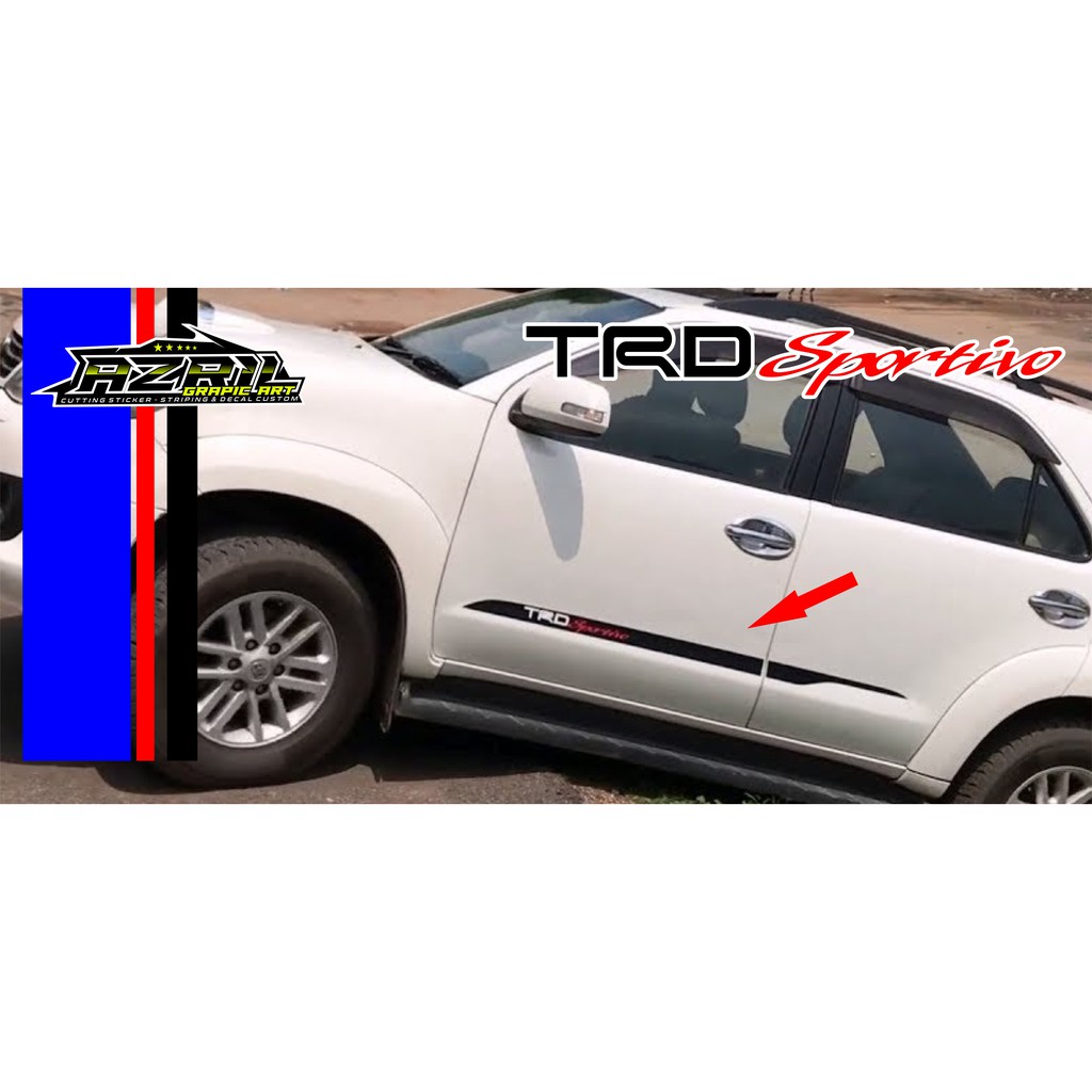 Jual STICKER Stiker List TRD SPORTIVO Fortuner Avanza Inovva | Shopee ...