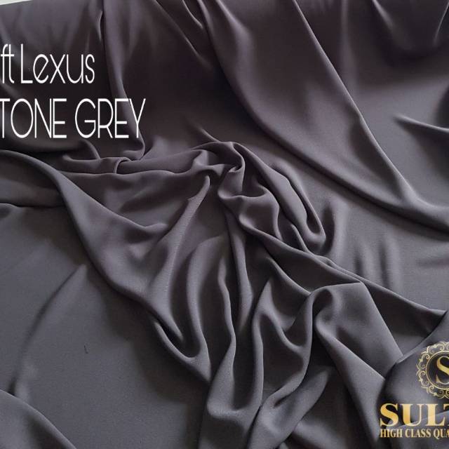 Jual Kain Abaya Soft Lexus Dark Grey | Shopee Indonesia