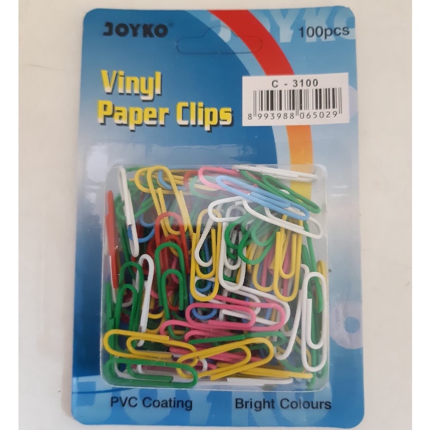 Jual Paper Clips Warna Joyko C-3100 Isi 100 pcs/Penjepit Kertas/Klip ...
