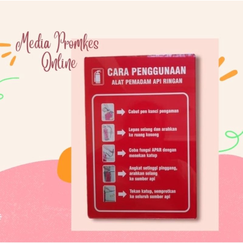 Jual Stiker Cara Penggunaan Apar Alat Pemadam Api Ringan | Shopee Indonesia