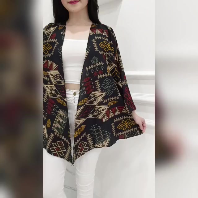 Jual 𝑱𝒂𝒌𝒂𝒓𝒕𝒂𝑭𝒂𝒔𝒉𝒊𝒐𝒏 cardigan outer layer katun tribal motif etnik bahan ...