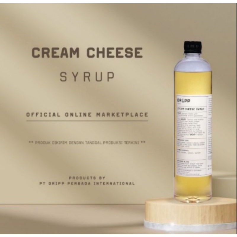 Jual Dripp syrup perasa minuman sirup cream cheese 760ml | Shopee Indonesia