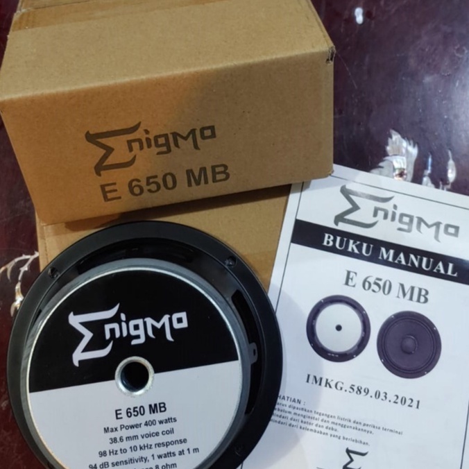Jual Speaker Komponen Pro 6" 6 inch 6 in Enigma E 650 MB Full Range / Mid Bass | Shopee Indonesia