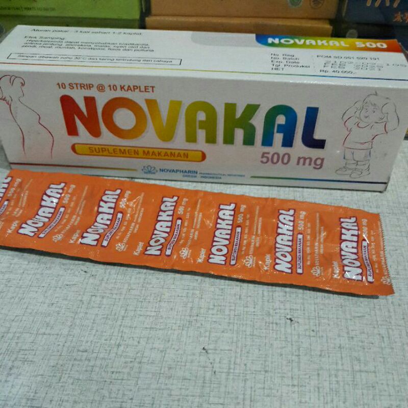 Jual novakal kalsium (box) | Shopee Indonesia