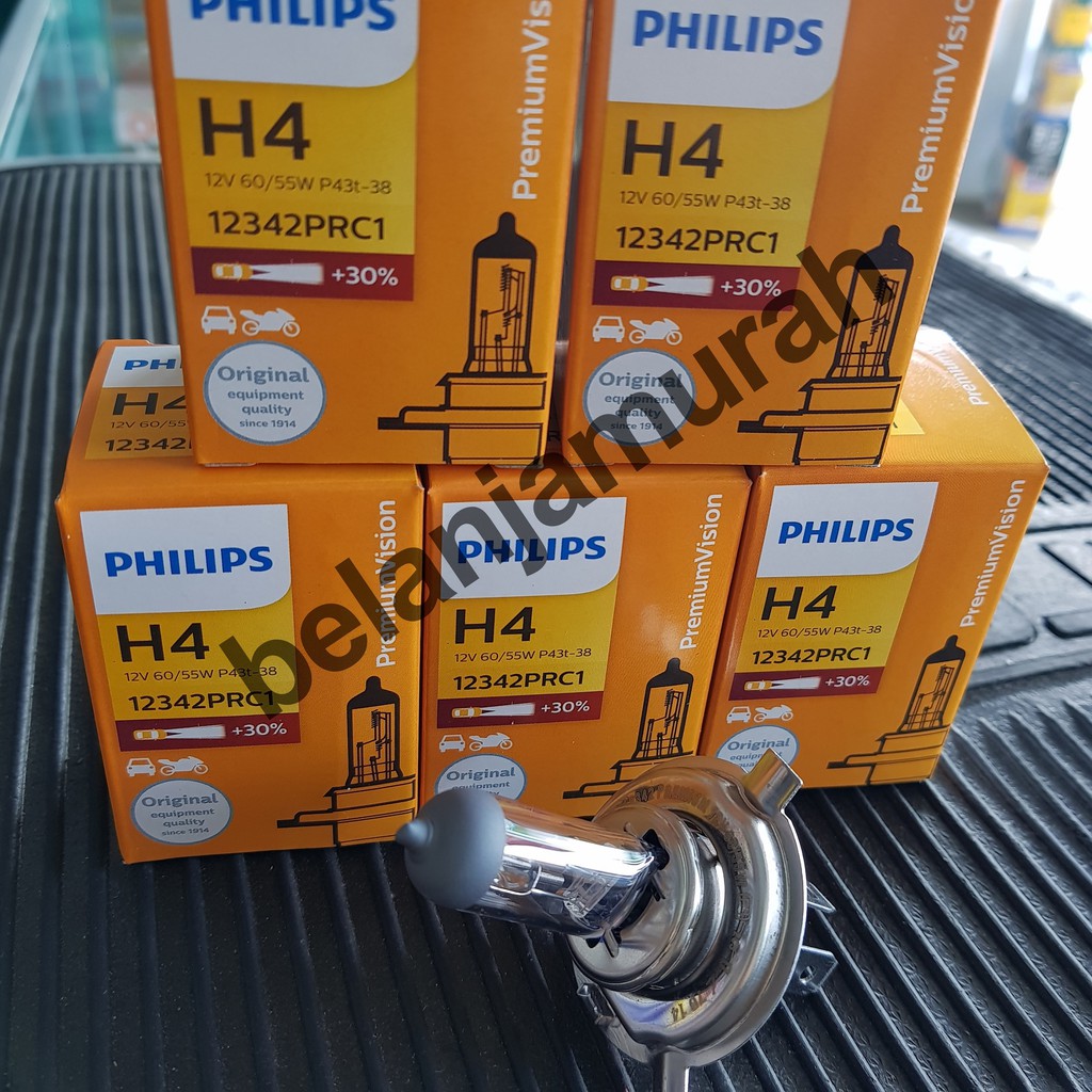 Jual BOHLAM H4 PHILIPS 12V 60/55 W ORIGINAL 100% | Shopee Indonesia