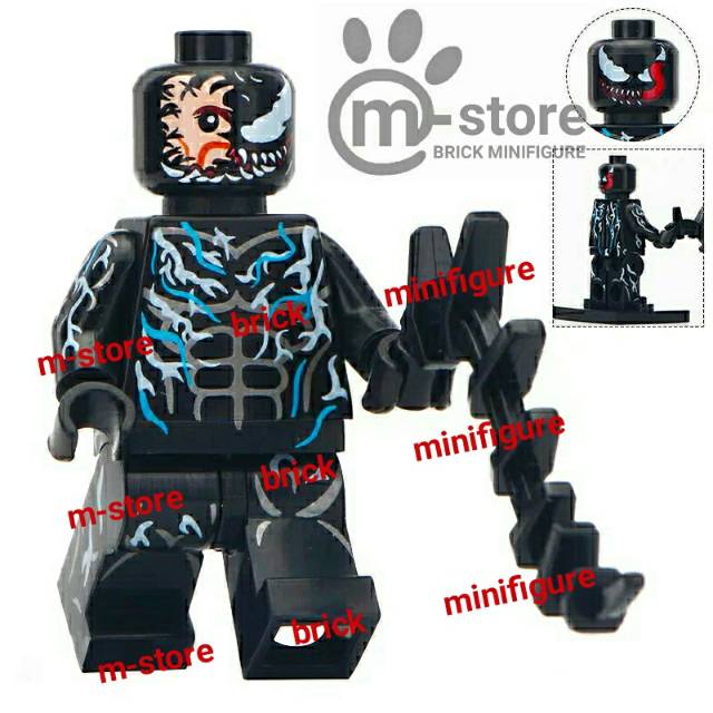 Jual brick venom mini toy figure venom movie | Shopee Indonesia