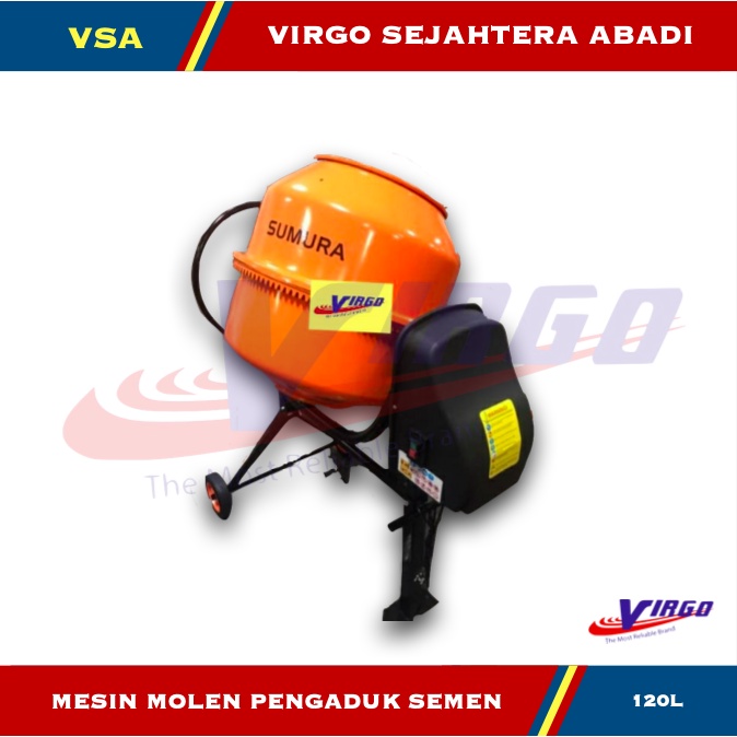 Jual MESIN MOLEN PENGADUK ADUK SEMEN MINI LISTRIK CONCRETE MIXER 120 LITER | Shopee Indonesia