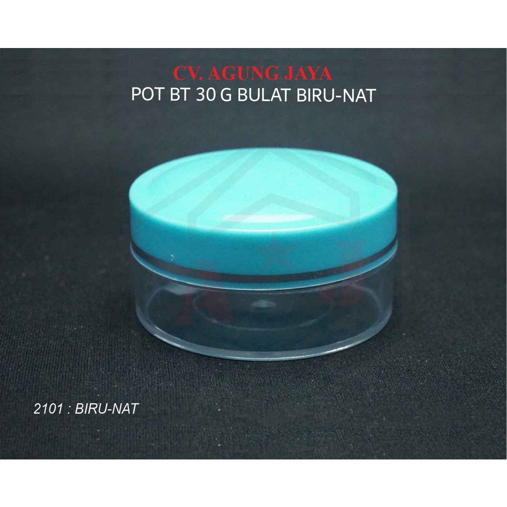 Jual Pot Bedak Tabur 30 g List Silver / Pot Kosmetik/ Pot Bt Bulat 30 ...