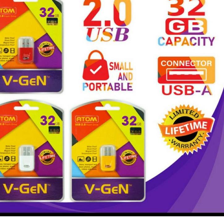 Jual Hot Sell.. Flasdisk V-GEN ATOM 32GB | Shopee Indonesia