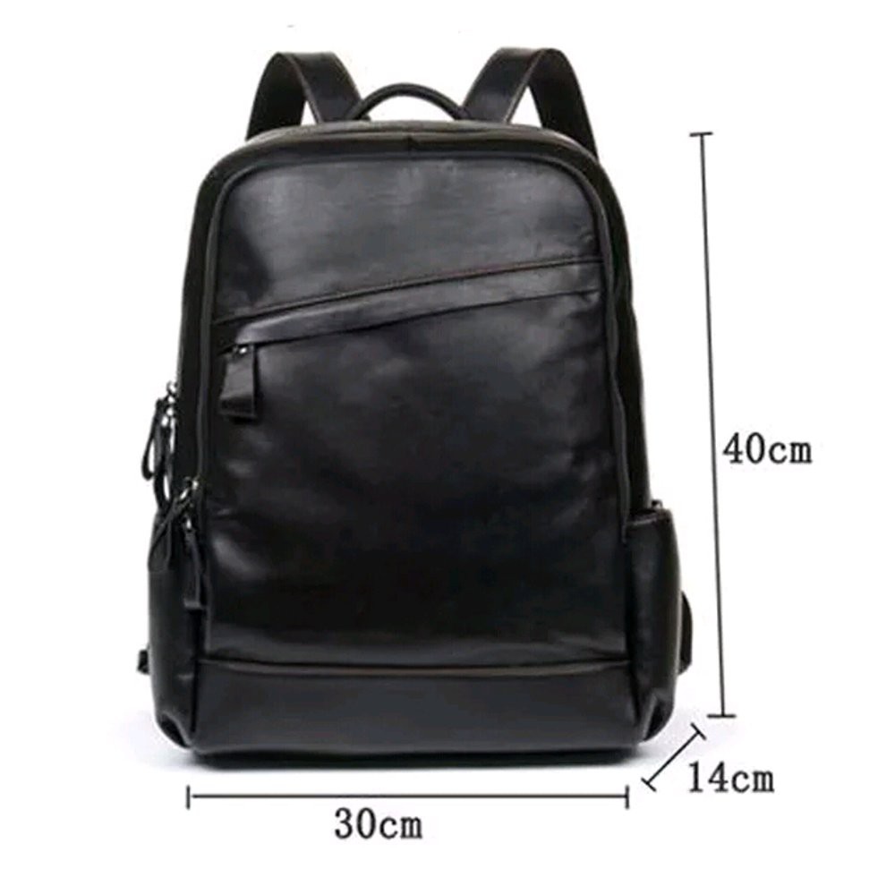 Jual tas ransel pria kulit sapi asli tas laptop bahu | Shopee Indonesia