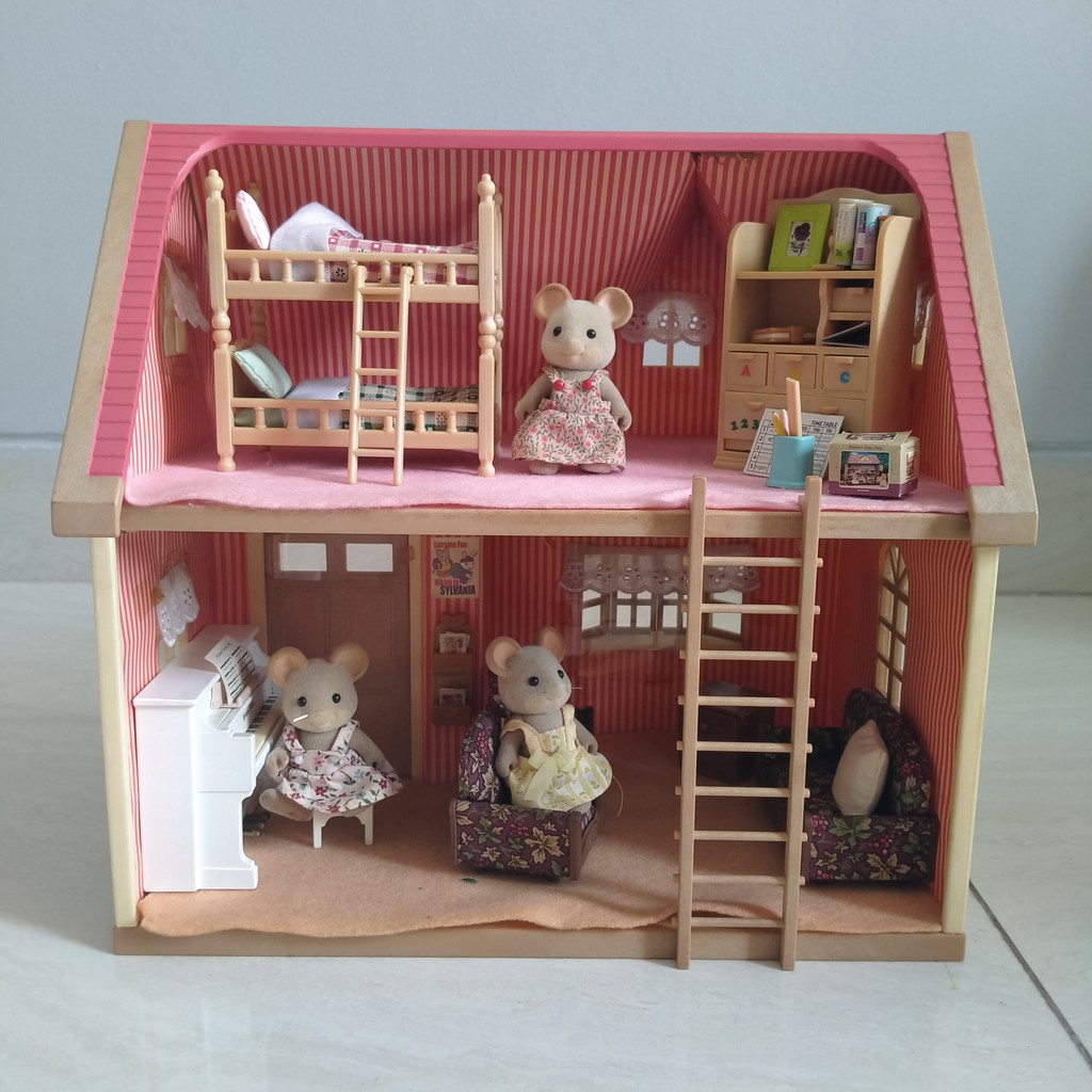 Jual Sylvanian Families Red Roof House/ Rumah Sylvanian 2 tingkat ...