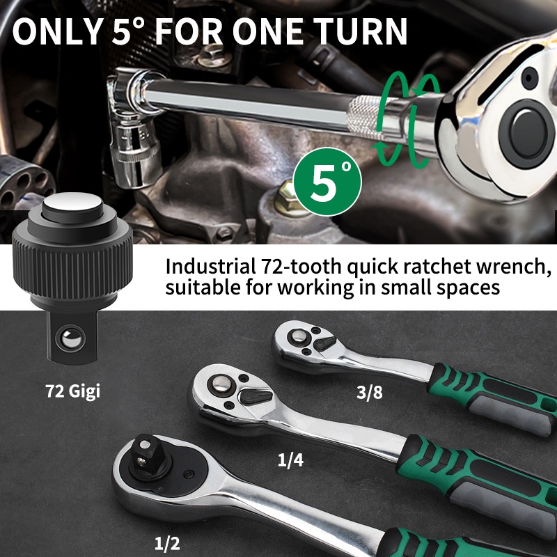 Jual ISKU Tools Set 121pcs-72gigi kunci shock set lengkap Termasuk 1 ...