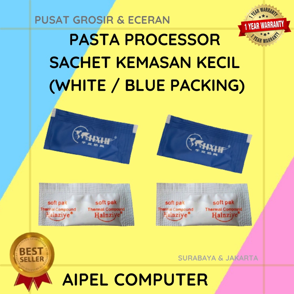 Jual KEMASAN | PASTA PROCESSOR SACHET KEMASAN KECIL (WHITE / BLUE ...