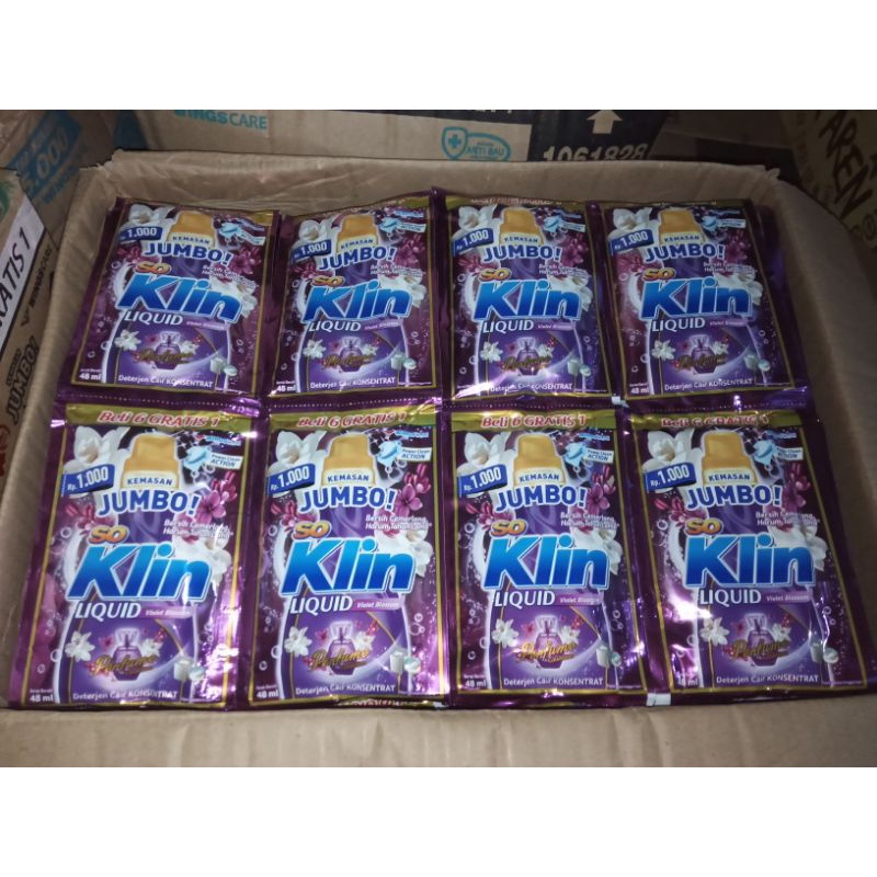 Jual Soklin Liquid Jumbo 1 Renceng 7 Sachet ( 1000' an ) Beli 6 Sachet ...