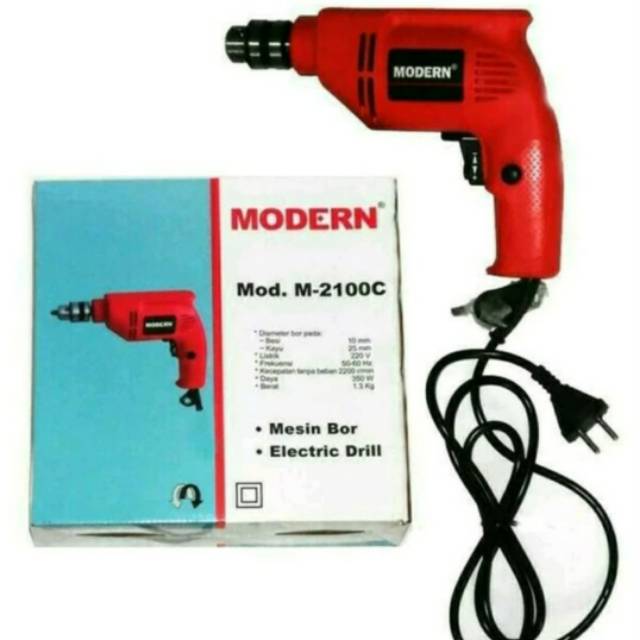Jual Mesin Bor Hand Drill Modern M 2100 C | Shopee Indonesia